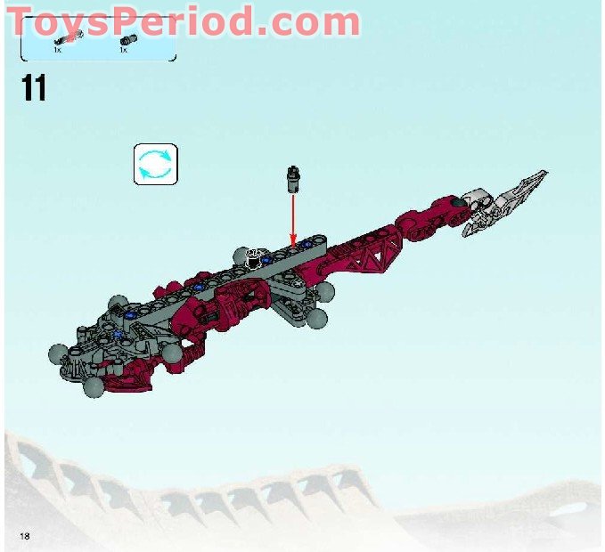 LEGO 8990 Fero and Skirmix Instructions and Parts List
