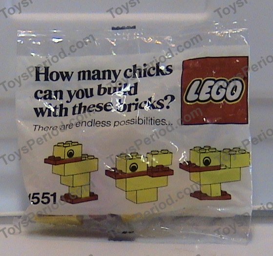 LEGO 1551-1 Chick Set Parts List