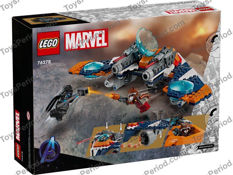 LEGO 76278 Rocket's Warbird vs. Ronan Set Parts List