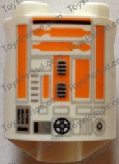 LEGO Sets with Part 30361pb032 Brick, Round 2 x 2 x 2 Robot Body with ...