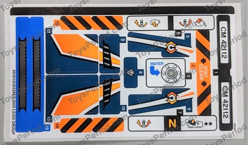 LEGO Sets with Part 42112stk01 Sticker Sheet for Set 42112 - (68301/ ...