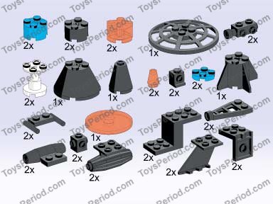 LEGO 5056 Space Elements Set Parts List