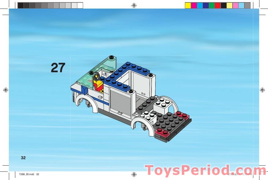 LEGO 7286 Prisoner Transport Instructions and Parts List