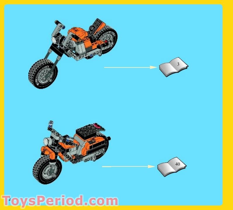 LEGO 7291 Street Rebel Instructions and Parts List