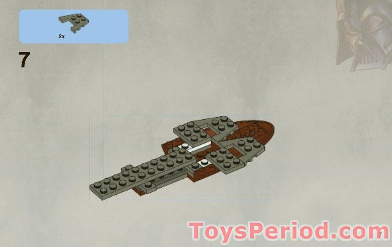 LEGO 7959 Geonosian Starfighter Instructions and Parts List