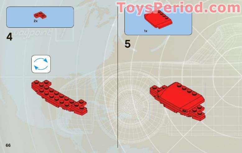 LEGO 8484 Ultimate Build Lightning McQueen Instructions and Parts List