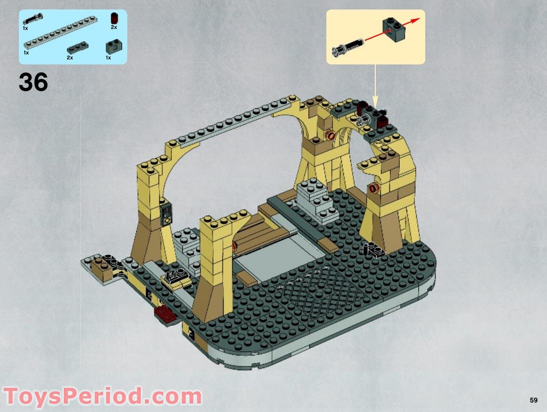 LEGO 9516 Jabba's Palace Instructions and Parts List