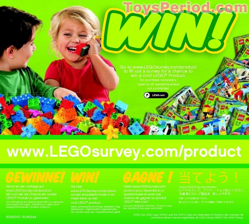 LEGO 10504 My First Circus Instructions and Parts List