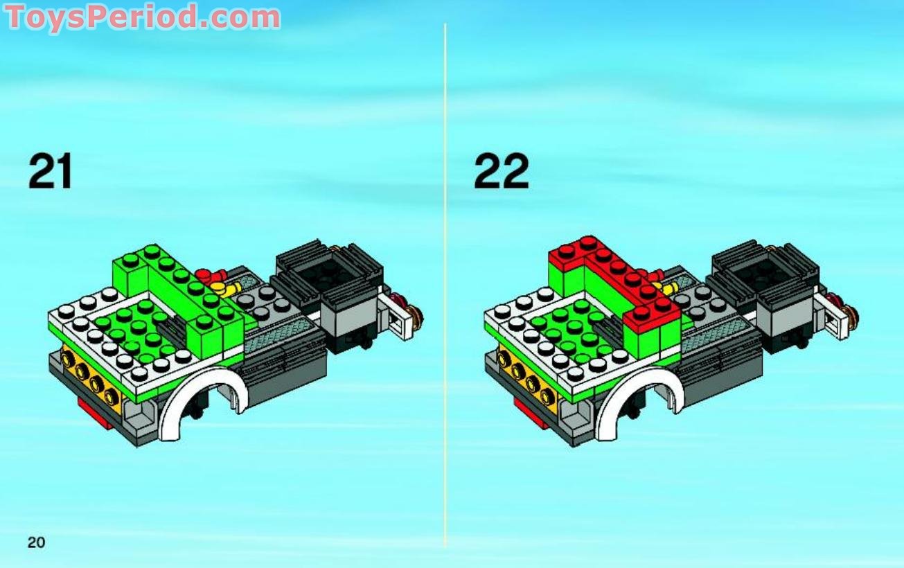 LEGO 3180 Tank Truck Instructions and Parts List