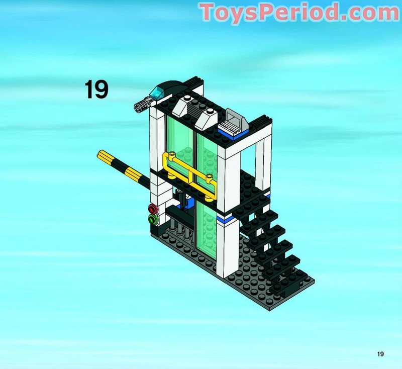 LEGO 7743 Police Command Center Instructions and Parts List