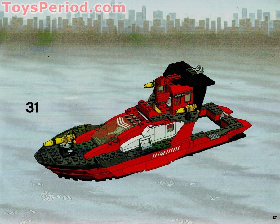 LEGO 7046 Fire Command Craft Instructions and Parts List