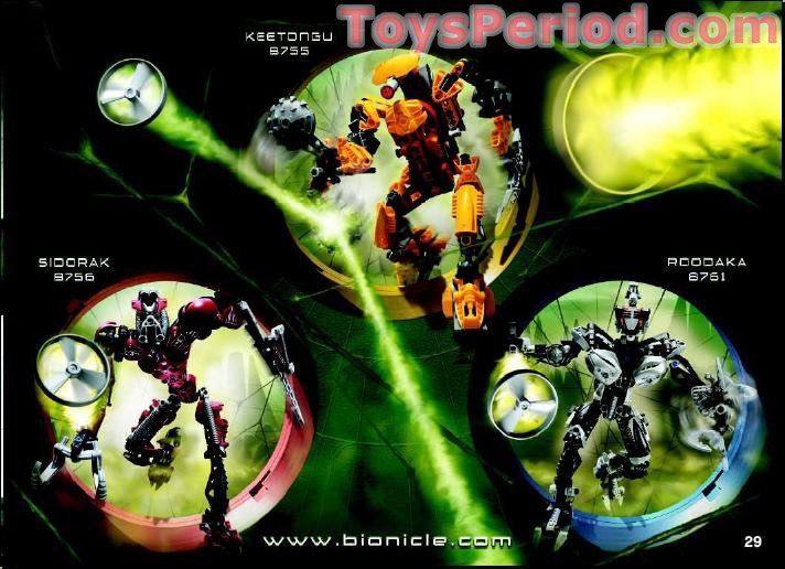 LEGO 8745 Visorak Roporak Instructions and Parts List