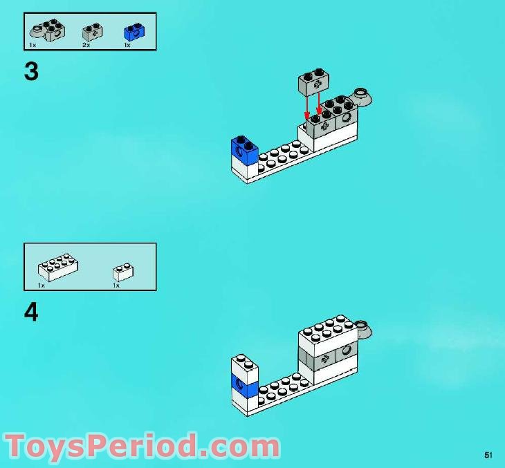 LEGO 8106 Aero Booster Instructions and Parts List