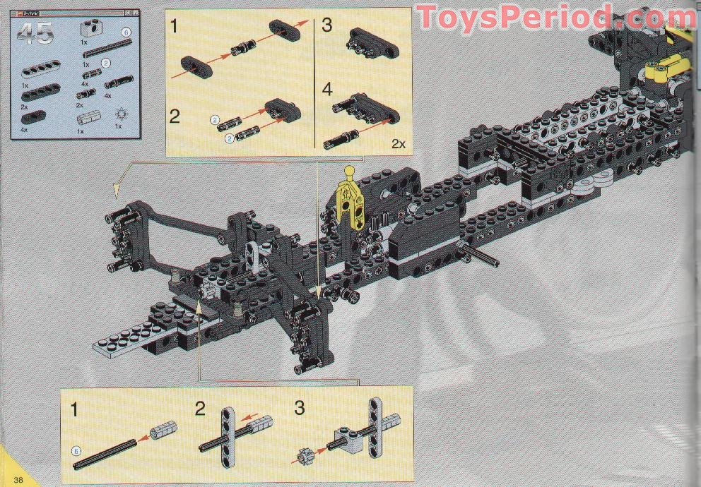 LEGO 8458 Silver Champion Racer Instructions and Parts List