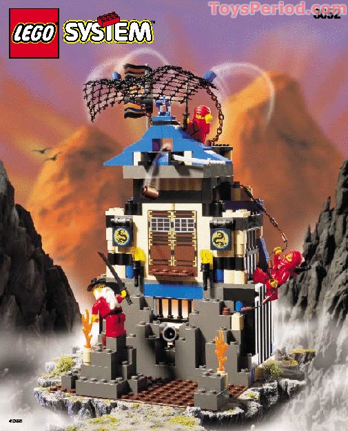 LEGO 3052 Ninja's Fire Fortress Instructions and Parts List