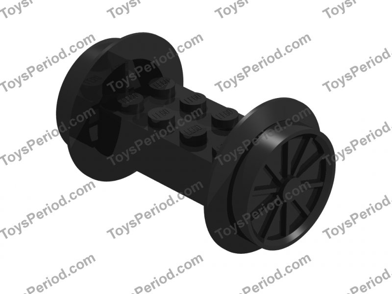 LEGO Sets with Part 4180c01 Brick Specialty 2 x 4 with Black Spoked ...