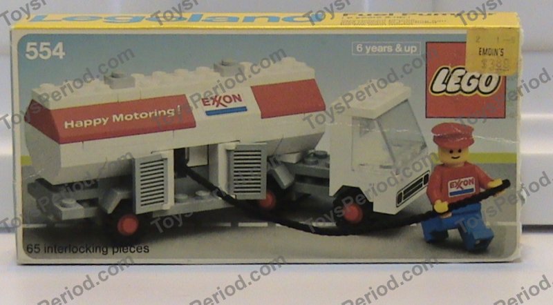 LEGO 554 Exxon Fuel Pumper Instructions and Parts List