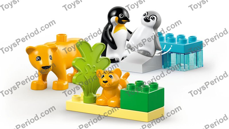 LEGO 10442 Wild Animal Families: Penguins & Lions Set Parts List