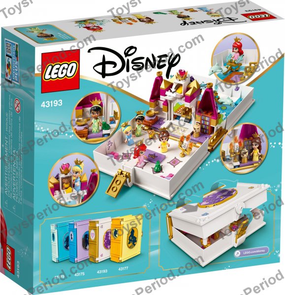 LEGO 43193 Ariel, Belle, Cinderella and Tiana's Storybook Adventures ...