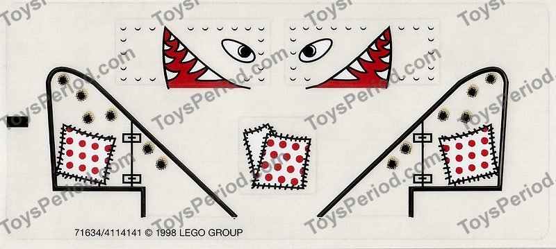 LEGO Sets with Part 5909stk01 Sticker Sheet for Set 5909 - Sheet 1 ...