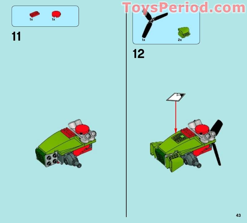 LEGO 70006 Cragger's Command Ship Instructions and Parts List