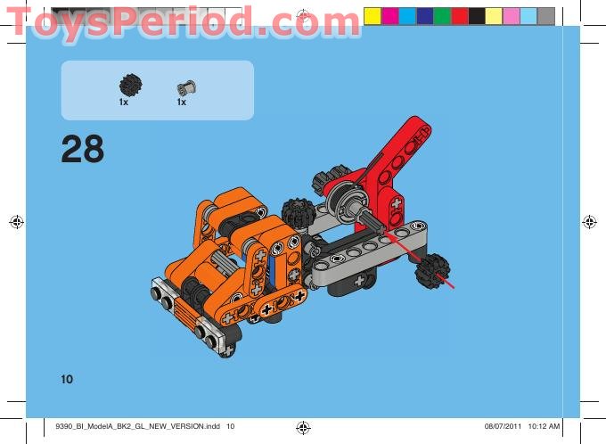 LEGO 9390 Mini Tow Truck Instructions and Parts List