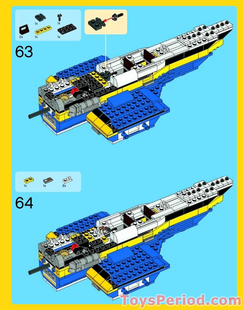 LEGO 31011 Aviation Adventures Instructions and Parts List