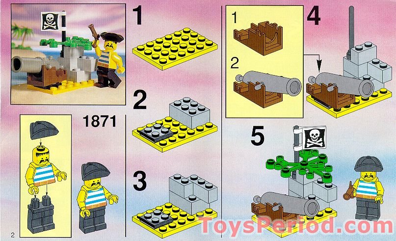LEGO 1729 Barnacle Bay 3-Set Pack Instructions and Parts List