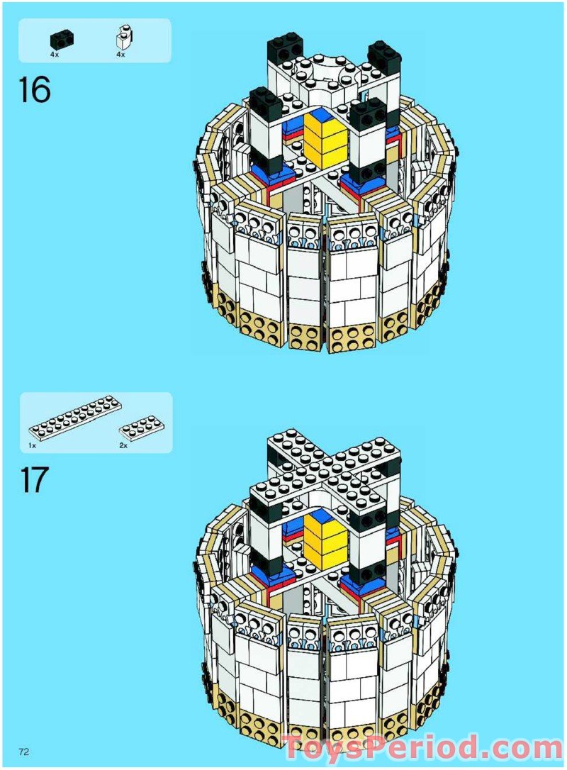 LEGO 10189 Taj Mahal Instructions and Parts List