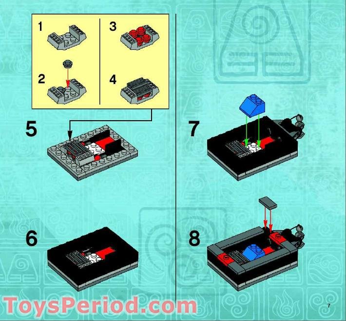 LEGO 3828 Air Temple Instructions and Parts List