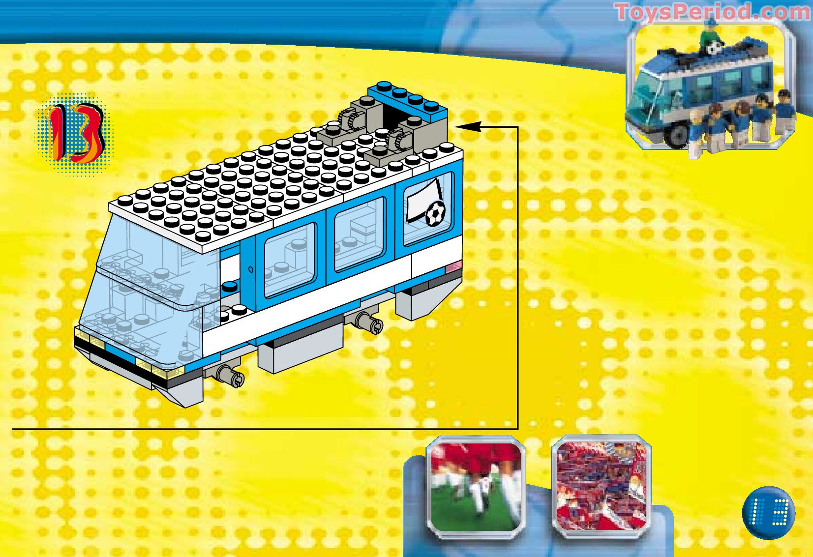LEGO 3406 Americas Bus Instructions and Parts List