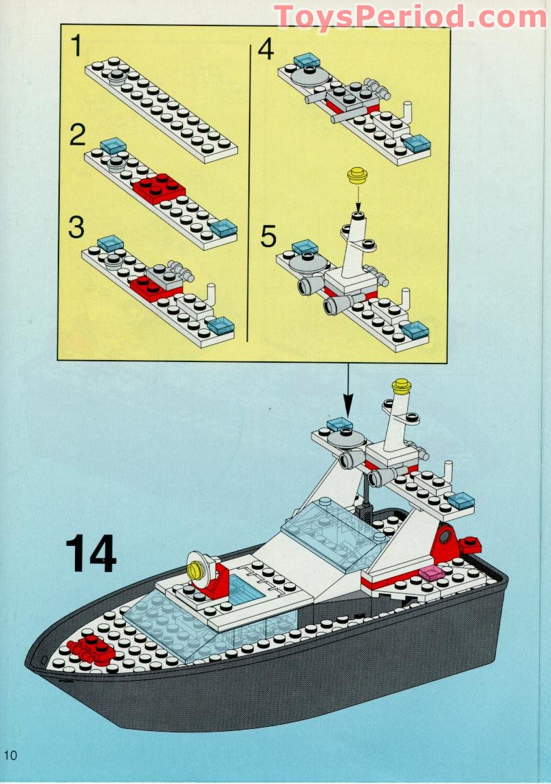 LEGO 4012 Wave Cops Instructions and Parts List