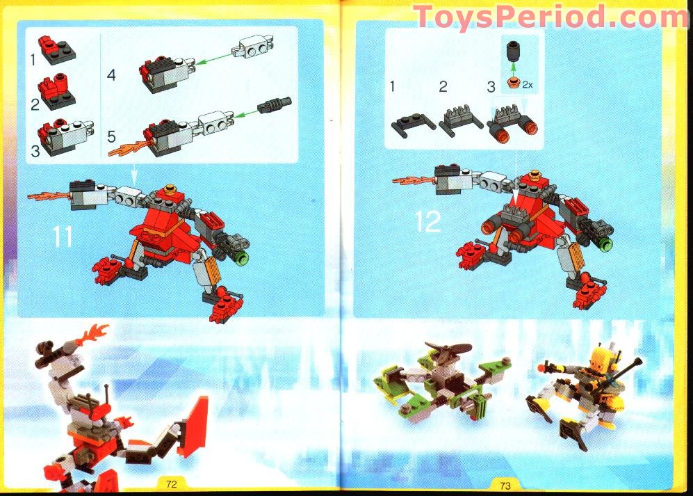 LEGO 4097 Mini Robots Instructions and Parts List
