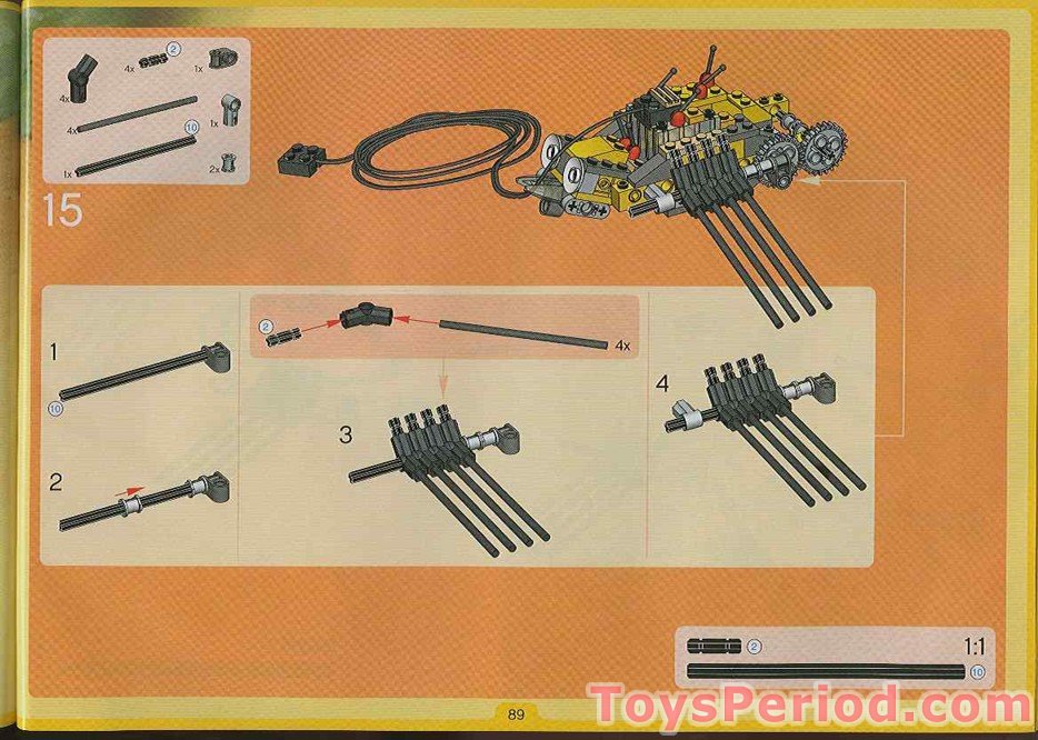 LEGO 4094 Motor Movers Instructions and Parts List