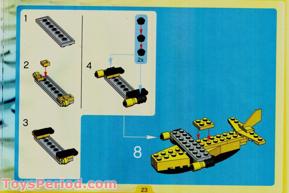 LEGO 4505 Sea Machines Instructions and Parts List