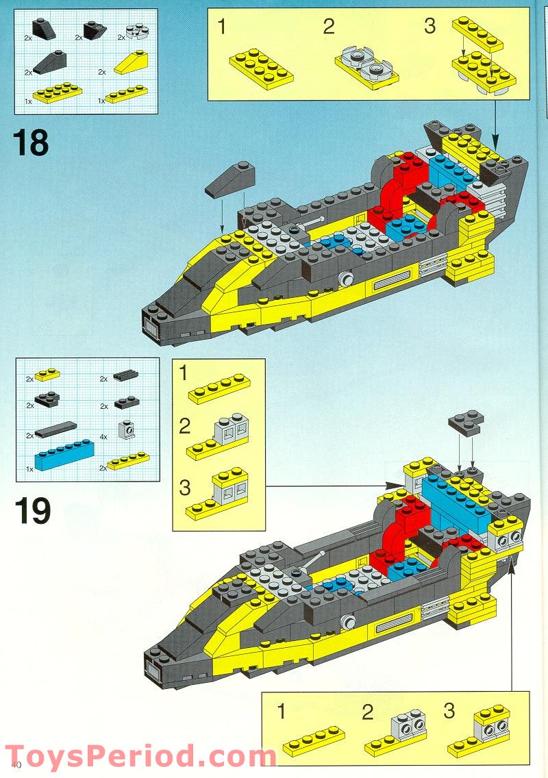 LEGO 5542 Black Thunder Instructions and Parts List