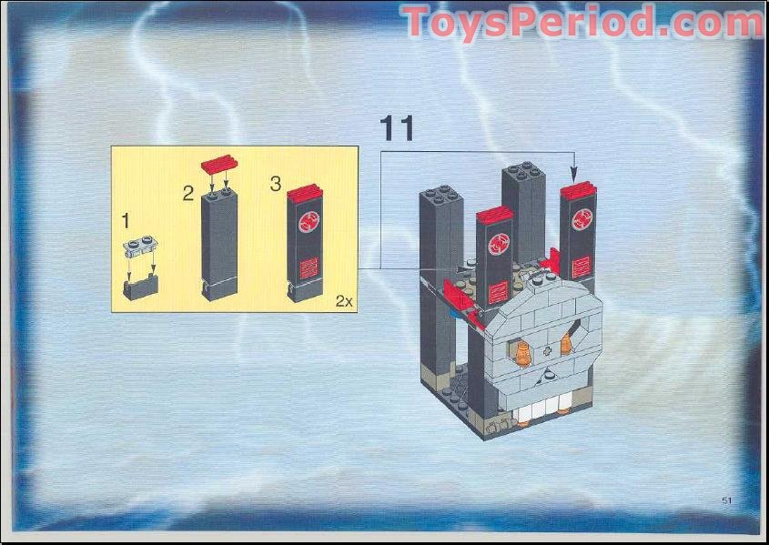 LEGO 6776 Ogel Control Center Instructions and Parts List