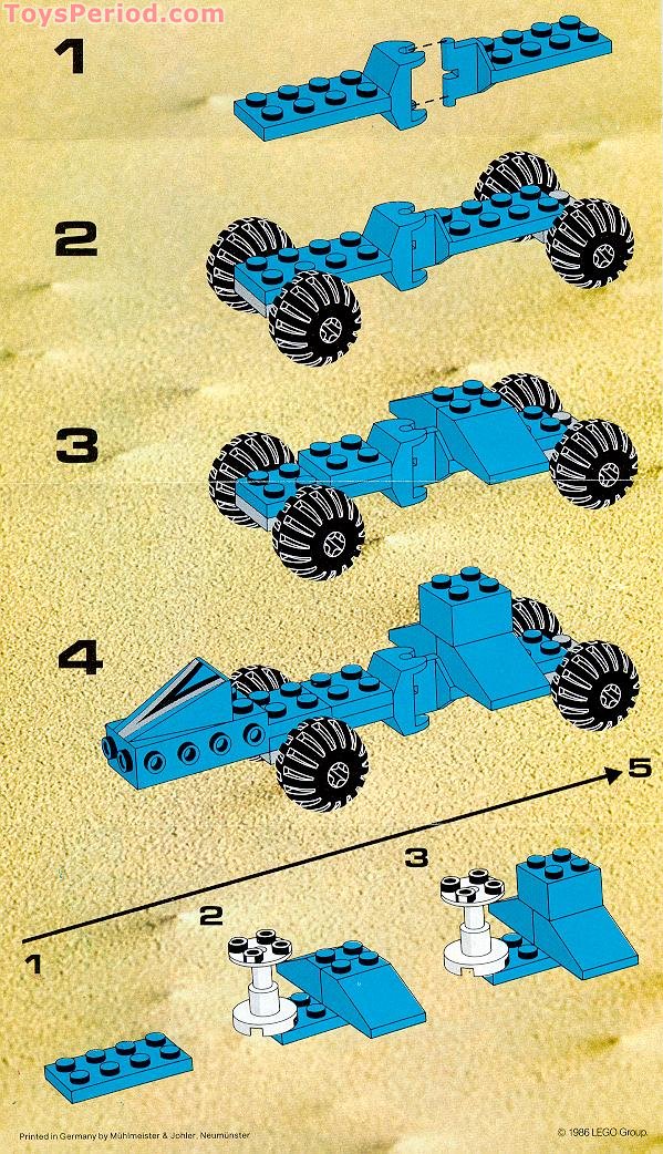 LEGO 6874 Transporter with Scout Instructions and Parts List