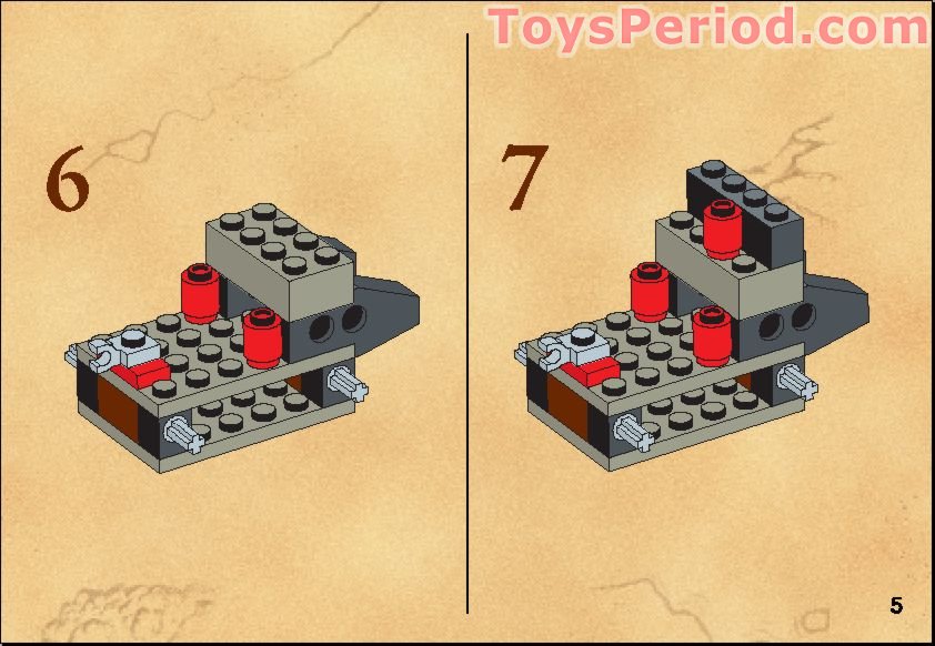 LEGO 6032 Catapault Crusher Instructions and Parts List
