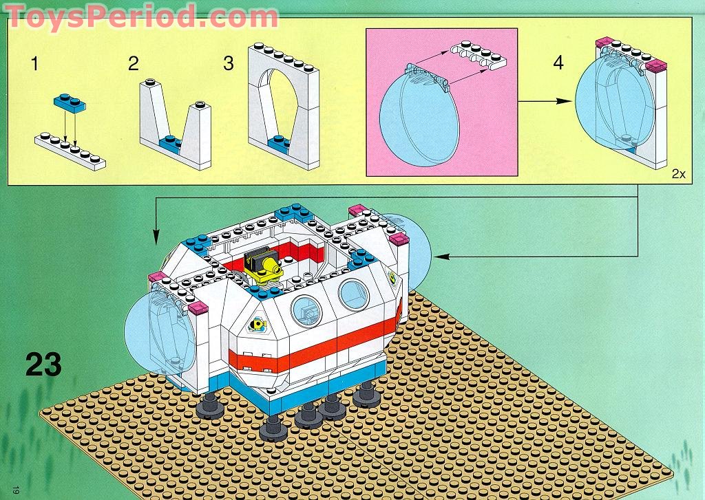 LEGO 6441 Deep Reef Refuge Instructions and Parts List