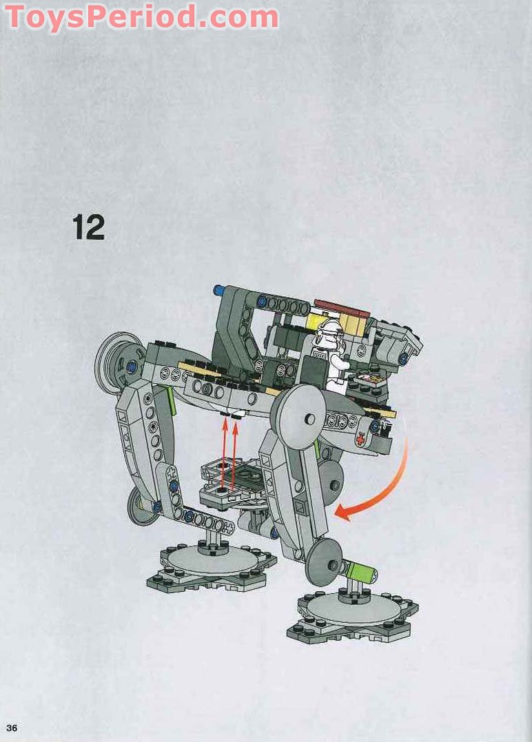 LEGO 7671 AT-AP Walker Instructions and Parts List