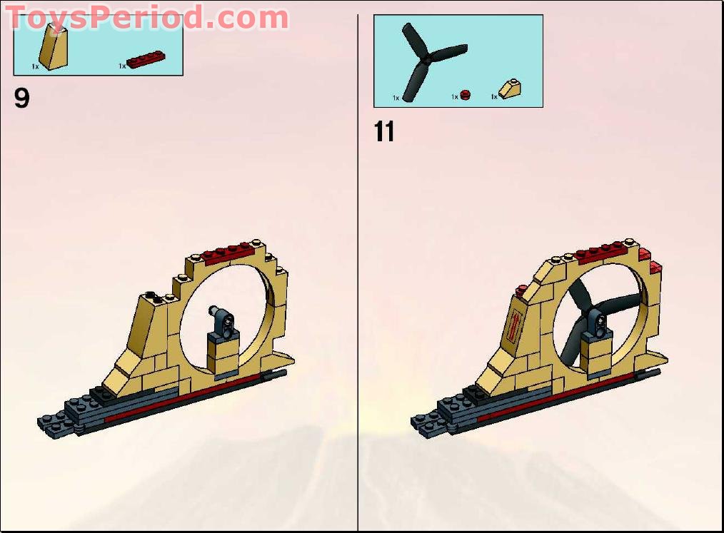 LEGO 7298 Dino Air Tracker Instructions and Parts List