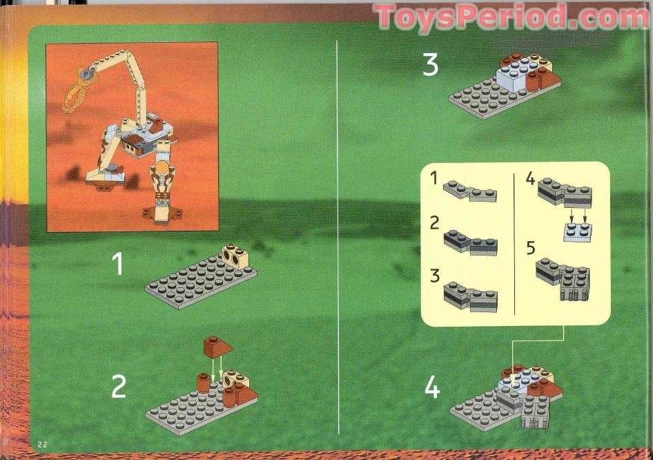 LEGO 7316 Excavation Searcher Instructions and Parts List