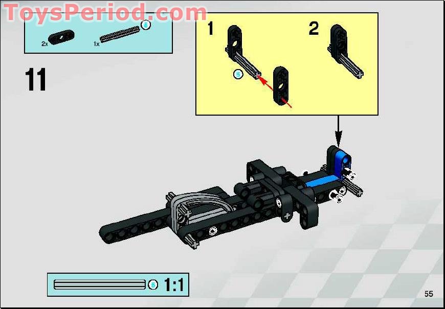 LEGO 8645 Muscle Slammer Bike Instructions and Parts List