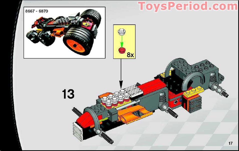 LEGO 8670 Jump Master Instructions and Parts List