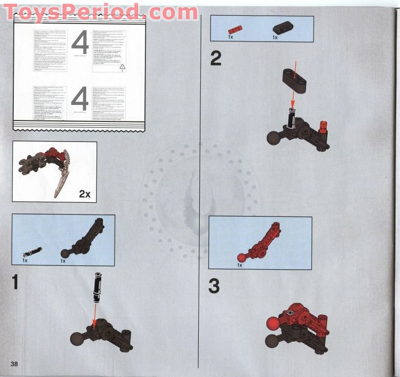 LEGO 8764 Vezon and Fenrakk Instructions and Parts List