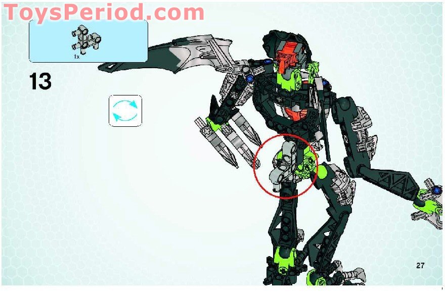 LEGO 8952 Mutran and Vican Instructions and Parts List