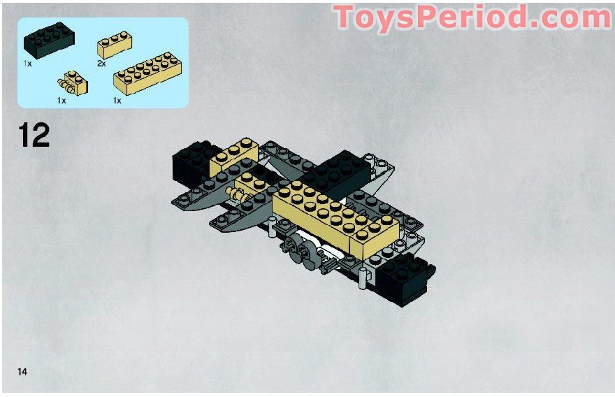 LEGO 8016 Hyena Droid Bomber Instructions and Parts List