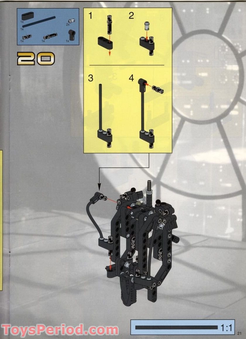 LEGO 8010 Darth Vader Instructions and Parts List