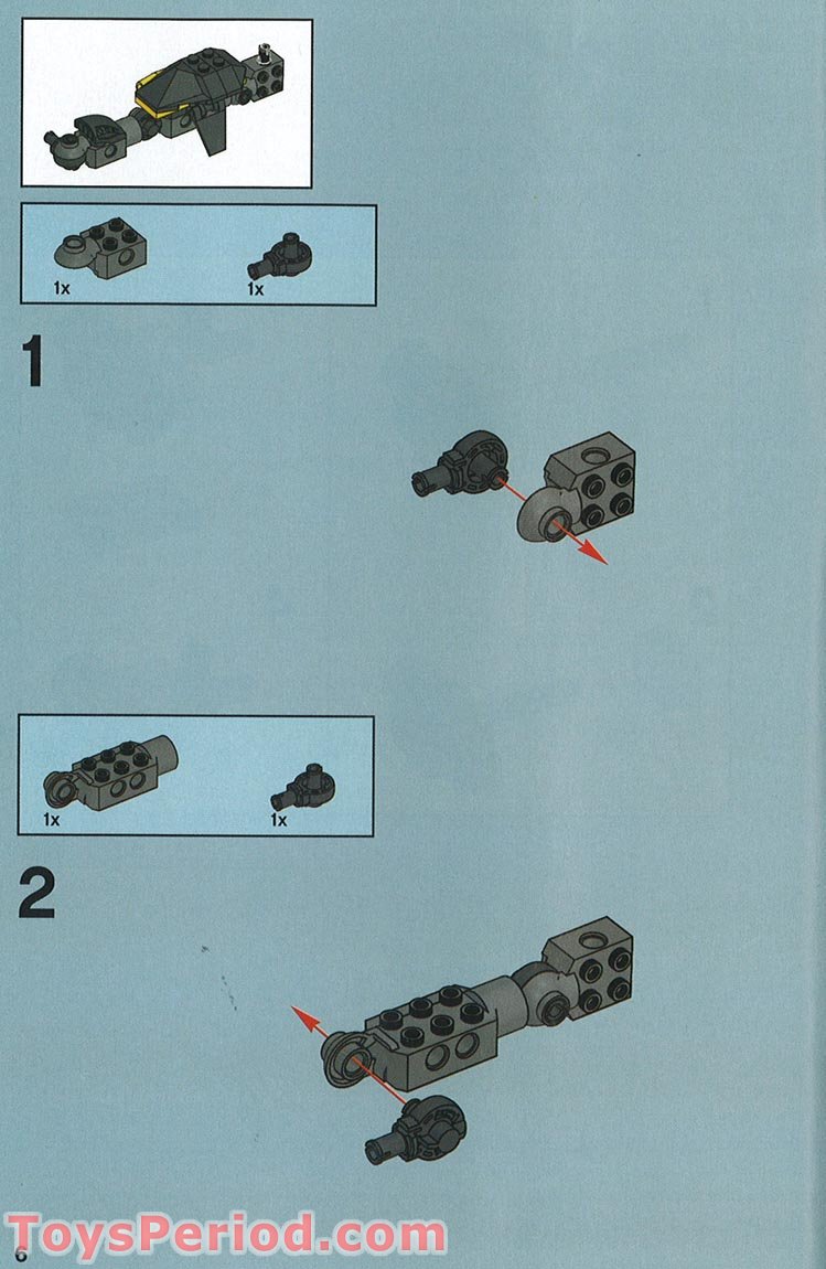 LEGO 8105 Iron Condor Instructions and Parts List